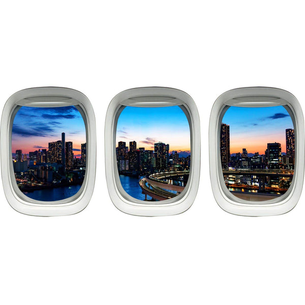 Airplane Window Stickers For Kids - Plane Window Clings, Tokyo Wall ...