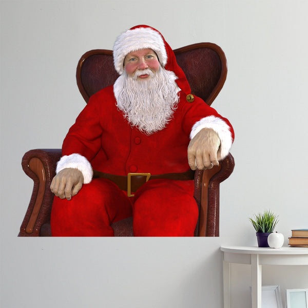 Santa Claus Wall Decals | Reusable Wall Stickers | Christmas Wall Art