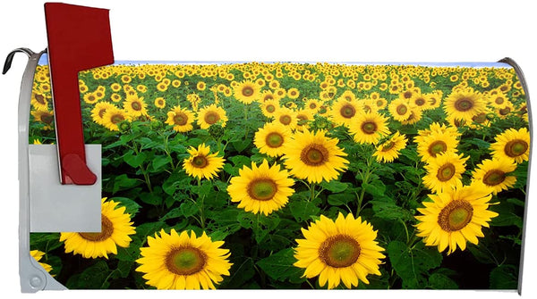 Buy Sunflower Field Magnetic Mailbox Cover Online | VWAQ