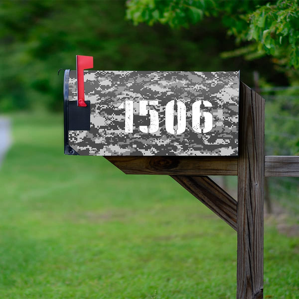 Custom Digital Camoflauge Mailbox Magnetic Personalized Mailbox Decals