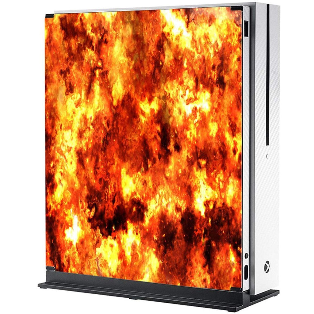 VWAQ Flame Pattern Print Decal Skins Designed to Fit Xbox One Slim Systems