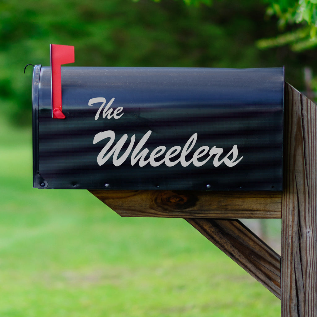 Mailbox Custom Name Decal | Personalized Mailbox Name Letters Sticker ...
