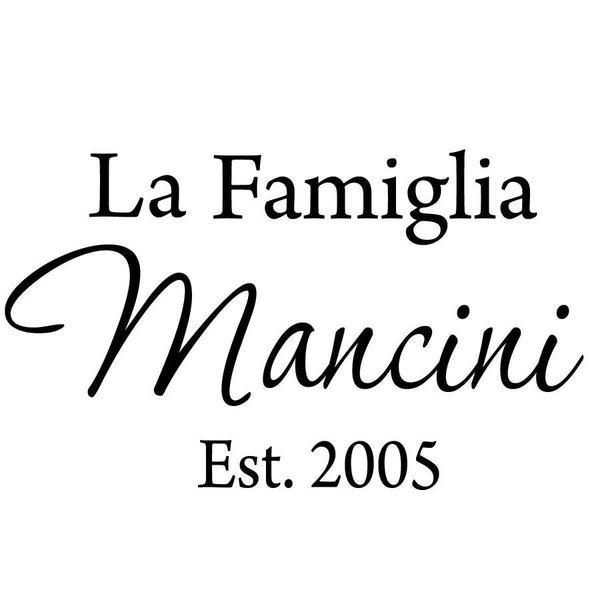 La Famiglia Custom Italian Family Name Wall Decal Insert Family Name | VWAQ