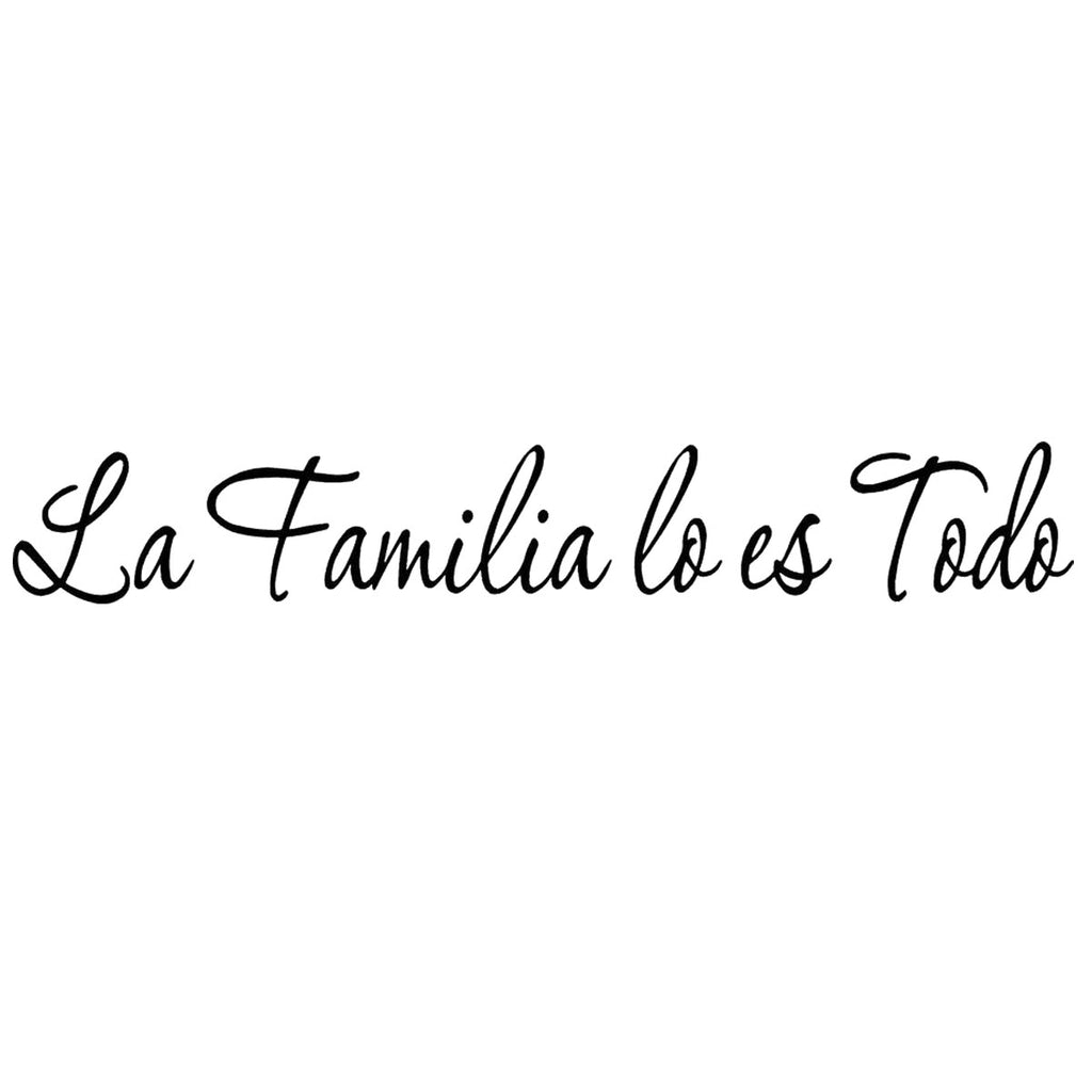 Family is Everything Spanish Wall Decal Familia Quote Saying Family ...