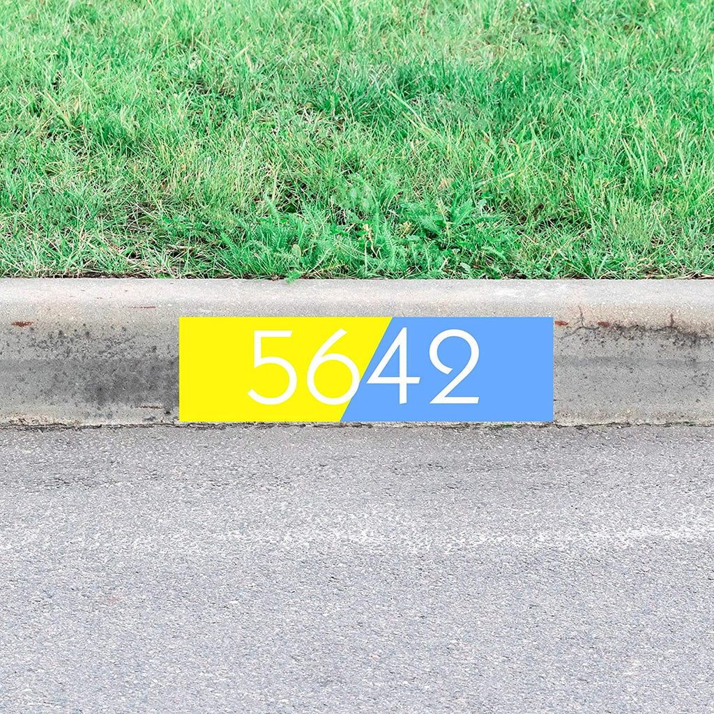 Custom Curb Sign House Number Decal Personalized Curb Home Address ...