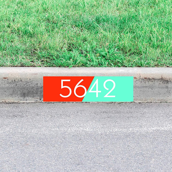 Custom Curb Sign House Number Decal Personalized Curb Home Address ...