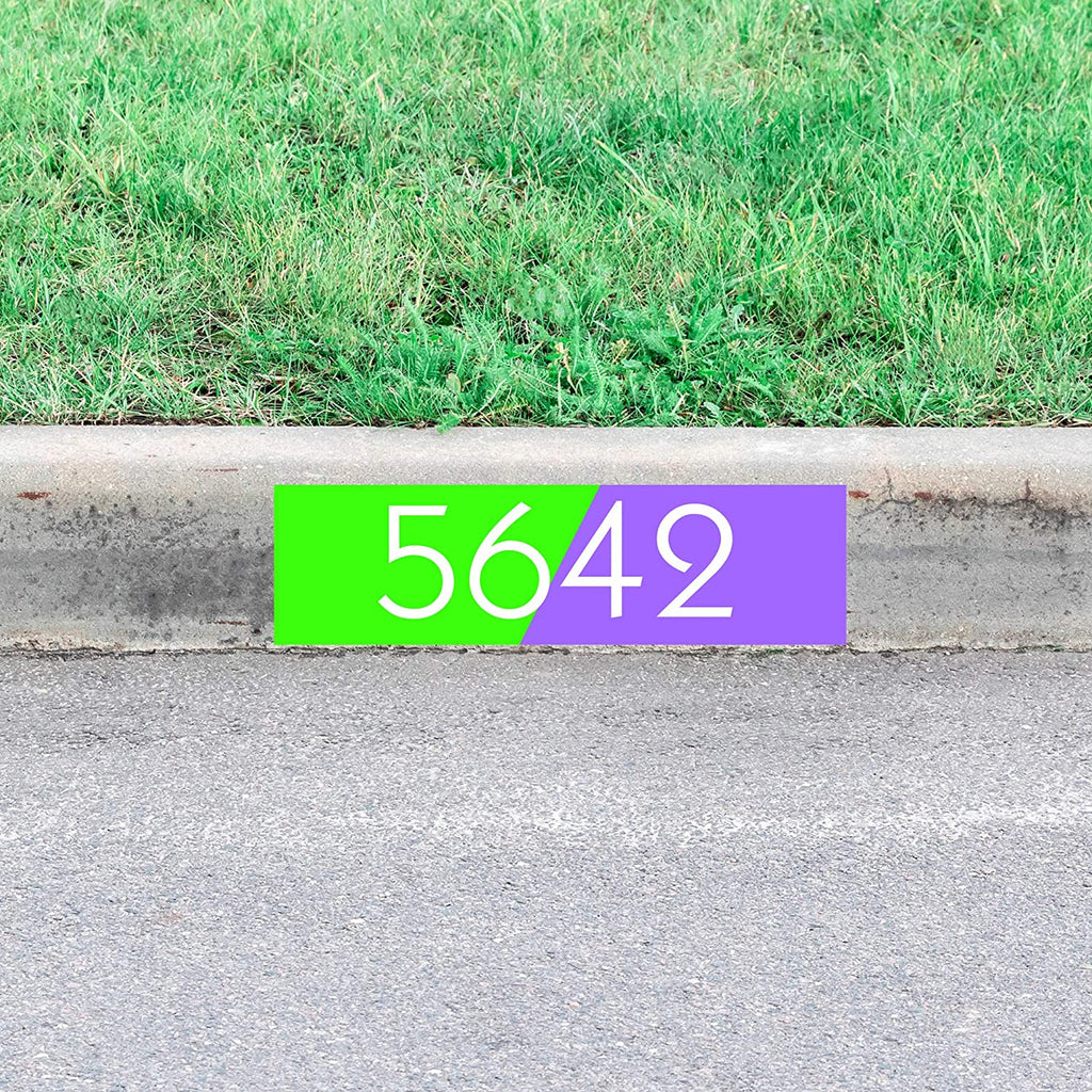 Custom Curb Sign House Number Decal Personalized Curb Home Address ...