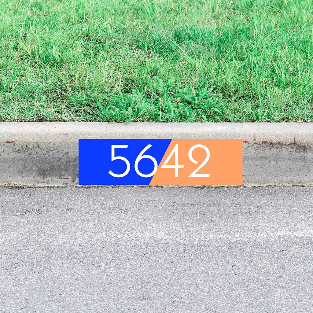 Custom Curb Sign House Number Decal Personalized Curb Home Address ...