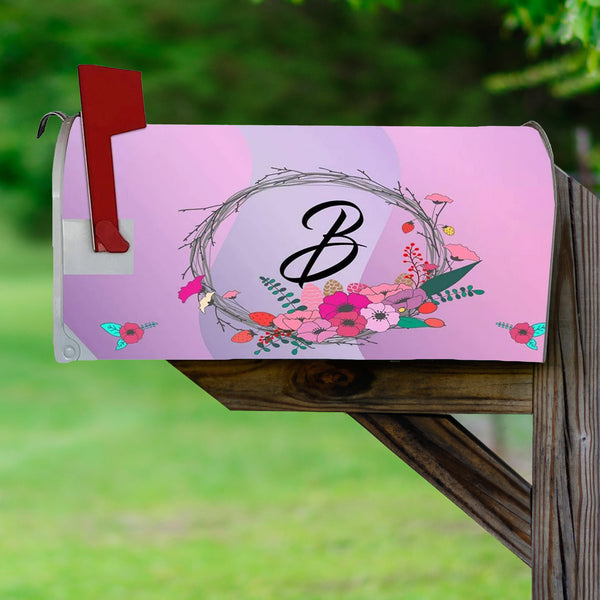 Personalized Monogram Mailbox Covers Magnetic - Flowers Custom Mailbox ...