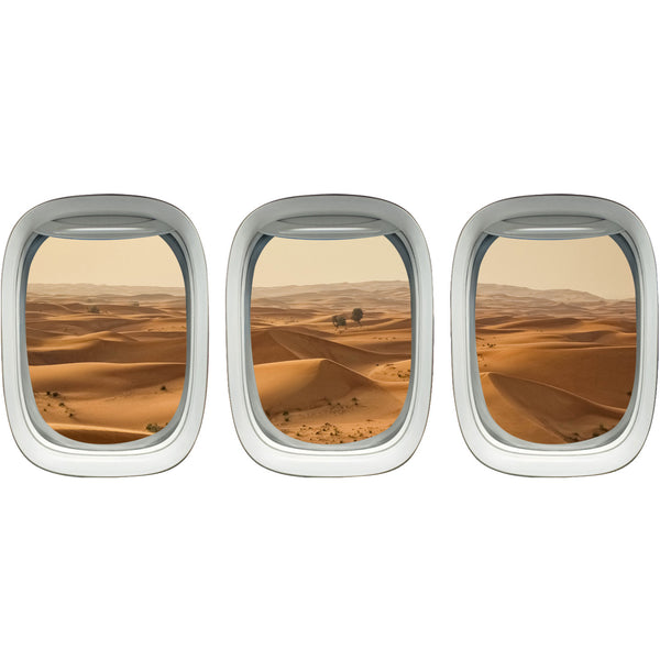 Airplane Window Decals Sahara Desert View Aviation Theme Decor
