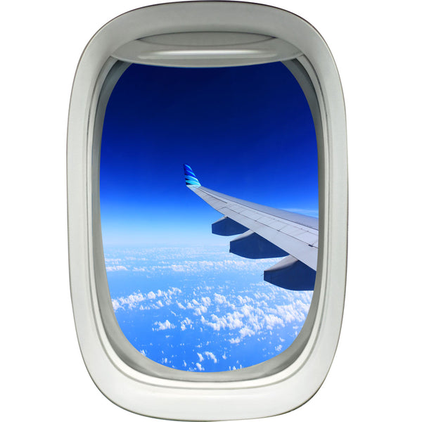 Buy Peel and Stick Commercial Airplane Window Wing View Vinyl Wall ... Buy Peel and Stick Commercial Airplane Window Wing View Vinyl Wall ...