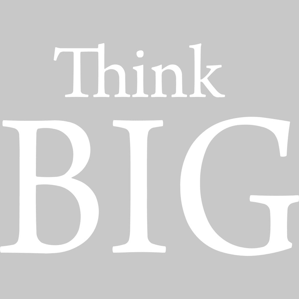 Think BIG Inspirational Positive Thinking Vinyl Wall art Decal VWAQ