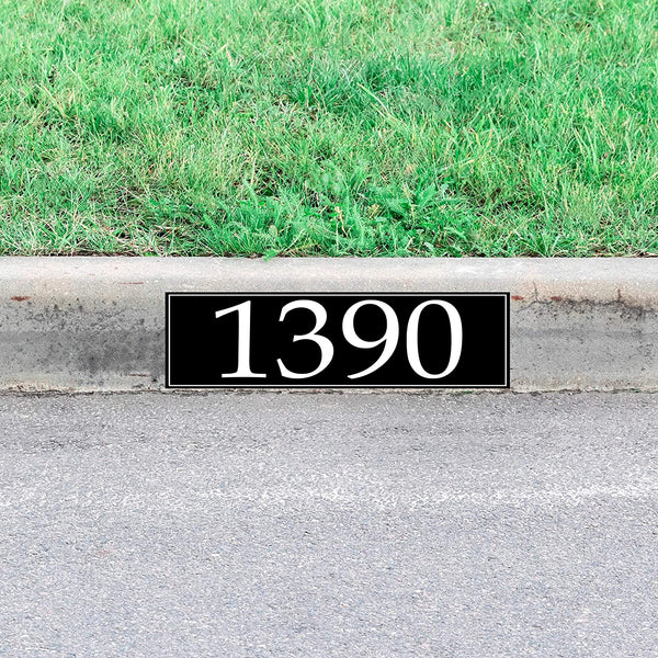 Curb Address Sticker Custom Curbside Street Number Decal Decor VWAQ