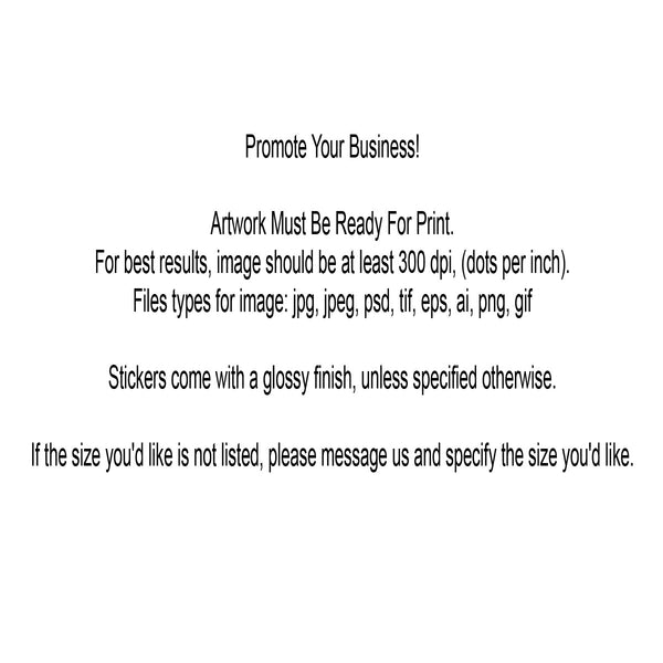 Oval Custom Stickers - Make Your Own Logo Stickers